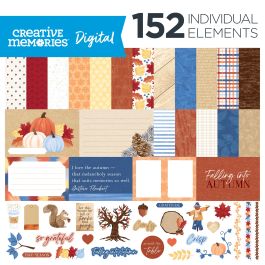 Fall Themed Digital Scrapbooking Kit: Digital Autumn Harvest - Creative ...