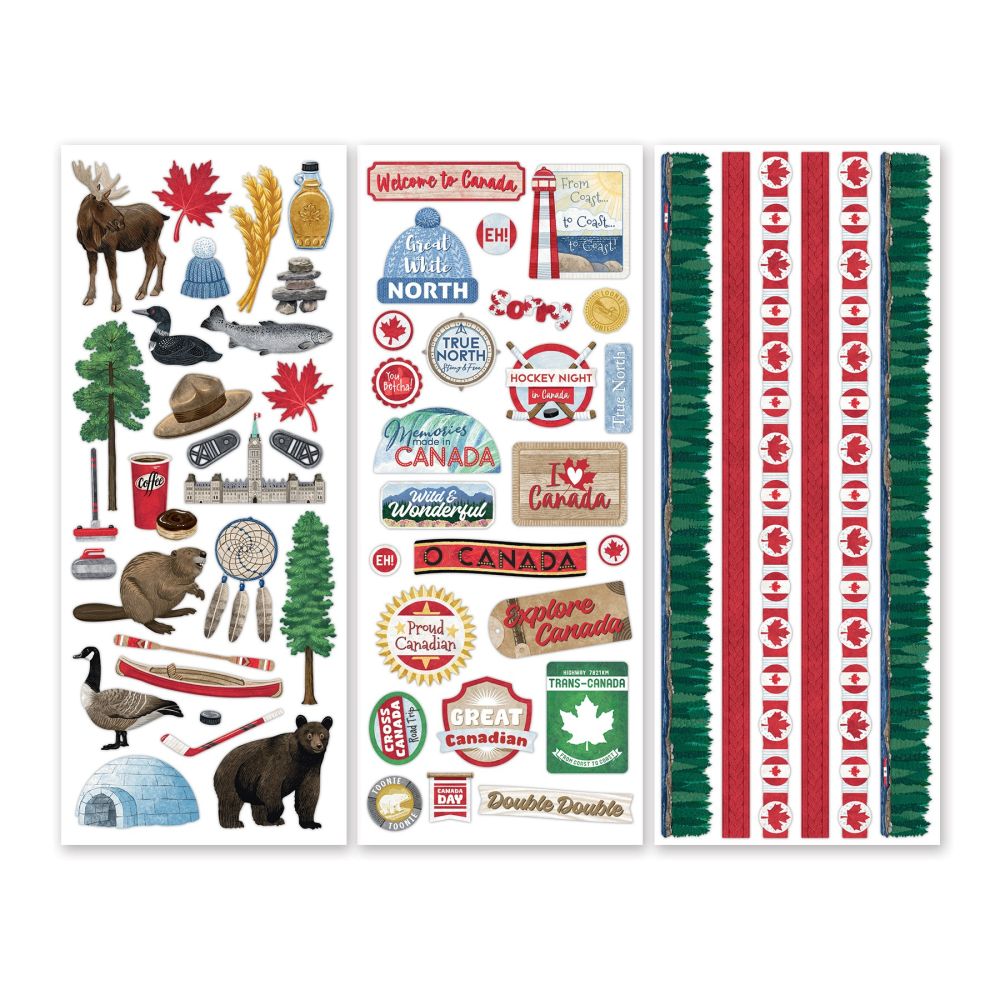 Canada Themed Stickers For Scrapbooking: Canadian Scenes - Creative ...