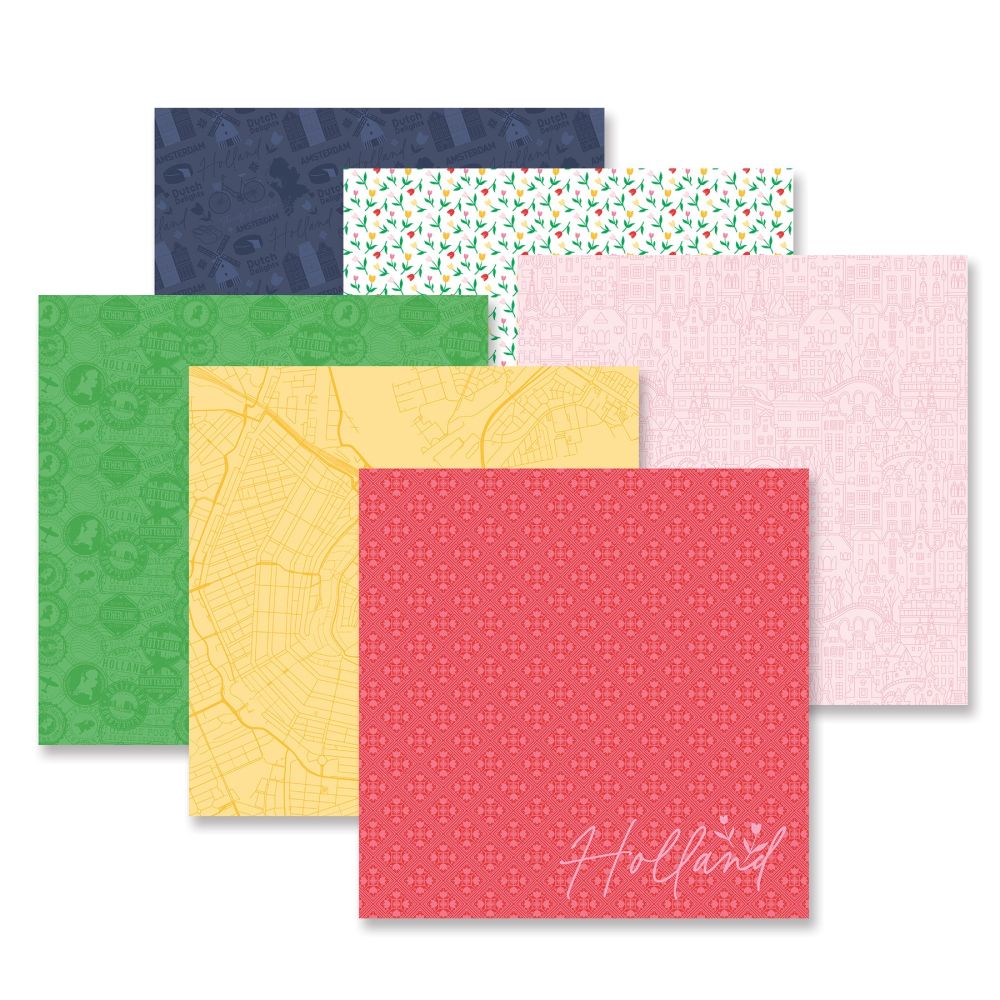 Holland Themed Scrapbook Paper: European Scenes - Creative Memories