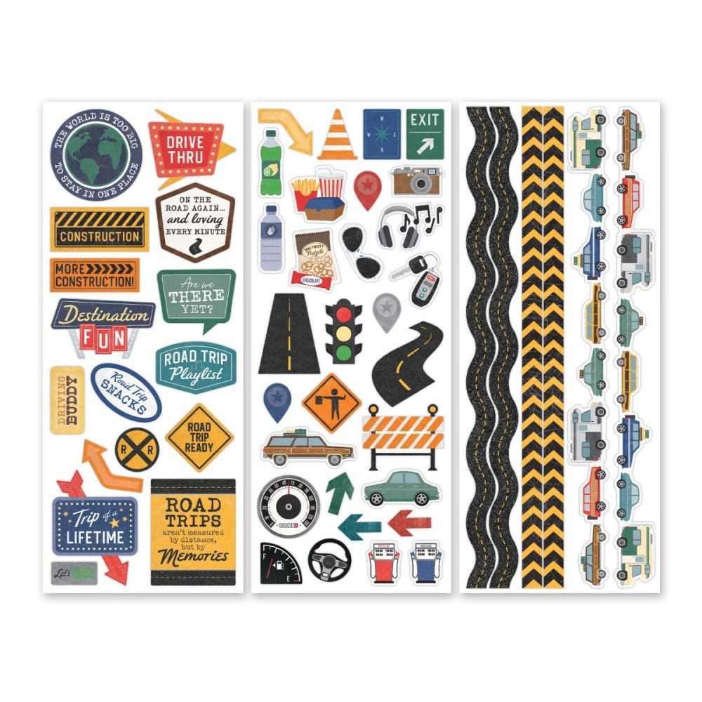 Road Trip Stickers For Scrapbooking: Hit the Road - Creative Memories