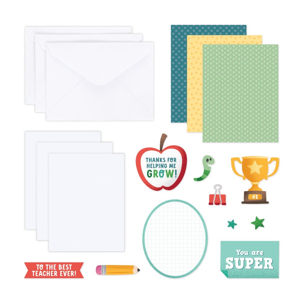 Teacher Appreciation Card Kit: A+ Appreciation Trio Card Kit, School ...