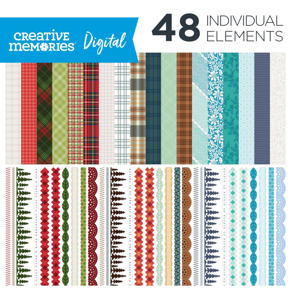 Themed Digital Scrapbooking Kit: Totally Tonals Kit #4 - Creative Memories