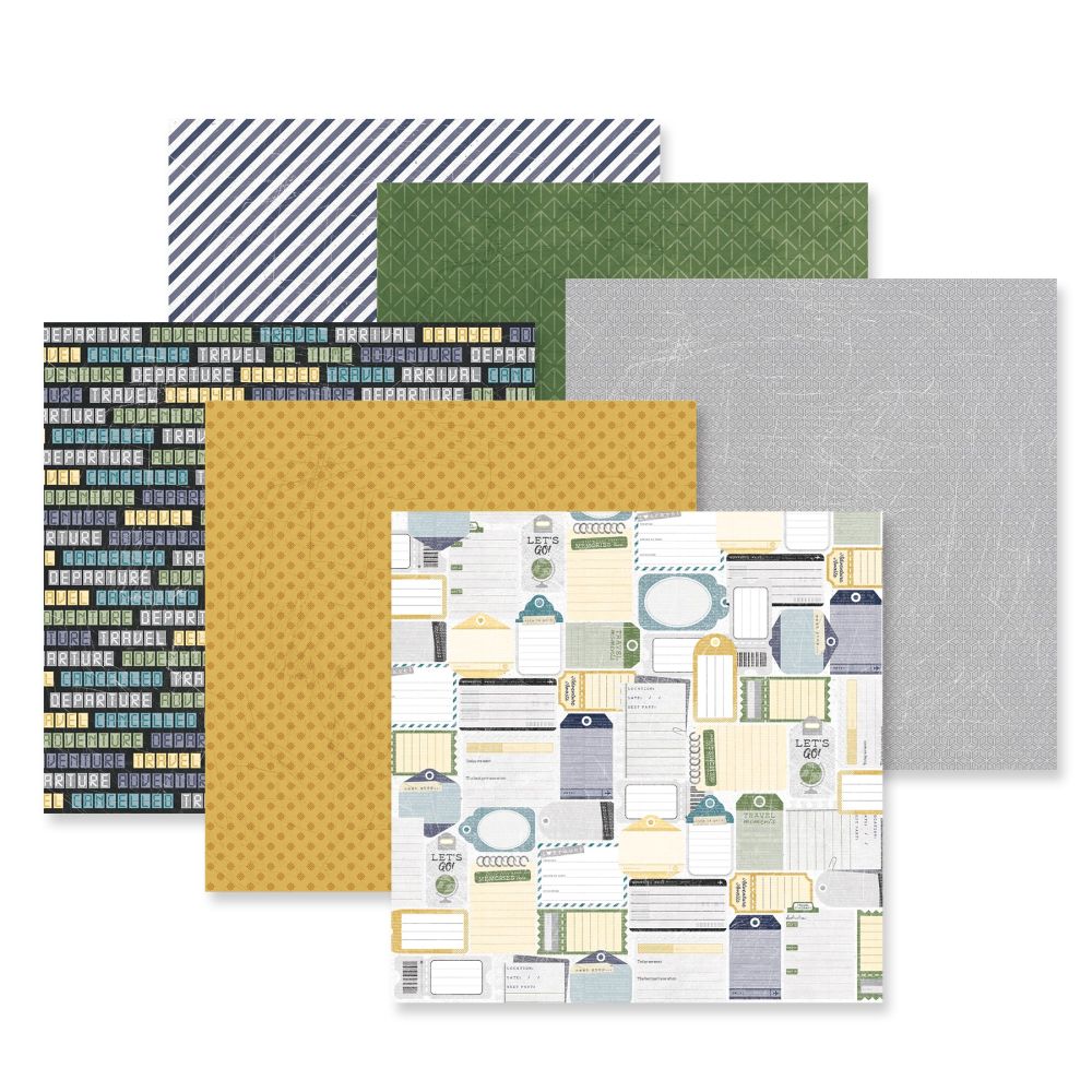Passport to Adventure Paper Pack (12/pk) - 12x12 Travel Scrapbook Paper ...